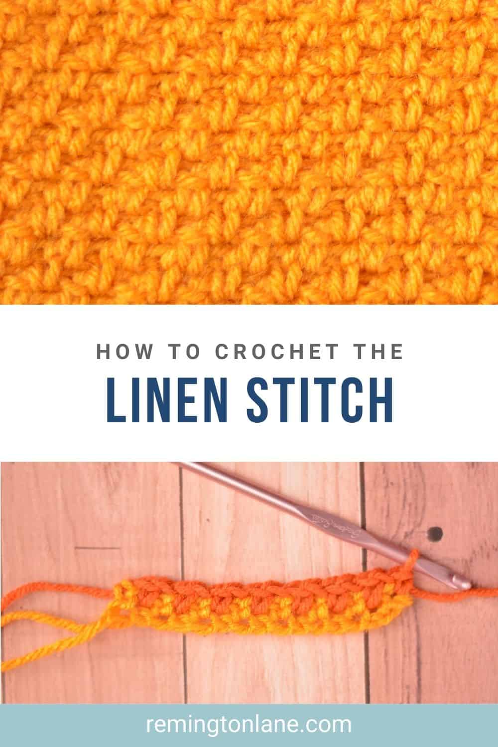 How To Crochet the Linen Stitch - Remington Lane Crochet