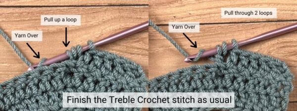 How to Crochet the Back Post Treble Crochet (BPtr) – Right-Handed ...