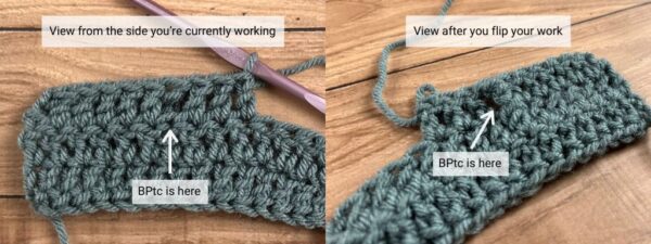 How to Crochet the Back Post Treble Crochet (BPtr) – Right-Handed ...